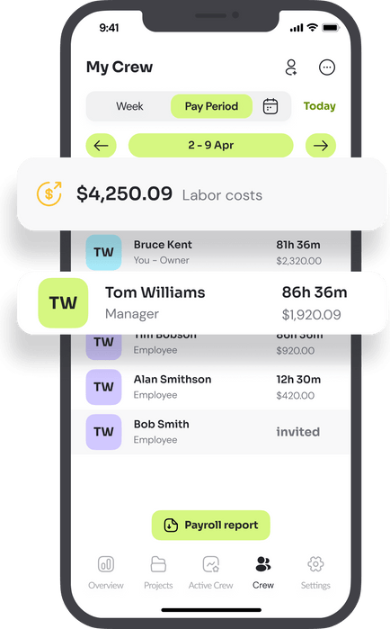 Time Squared Time Clock