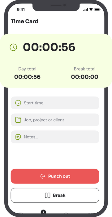 Time Squared Time Clock